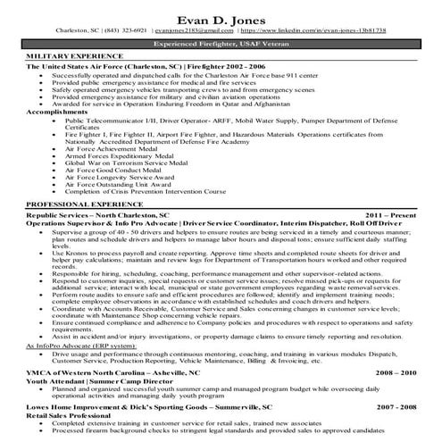 Evan D Jones Resume | DOCX