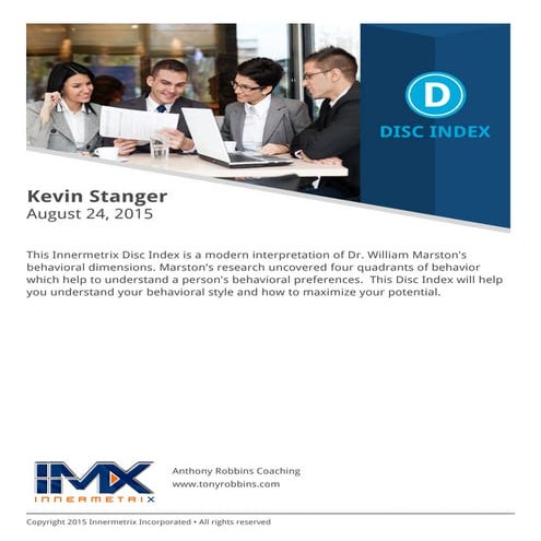 DISC-Kevin_Stanger 2015 | PDF