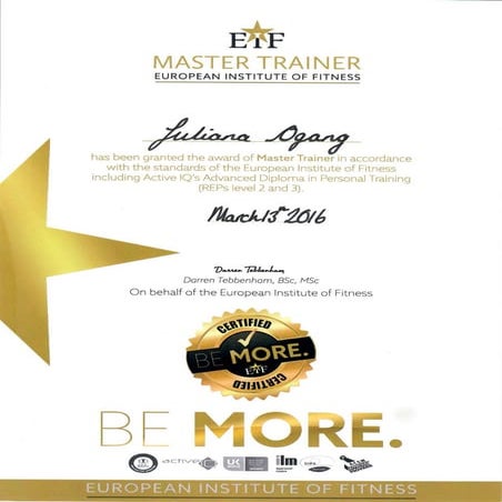 Master Trainer Award | PDF