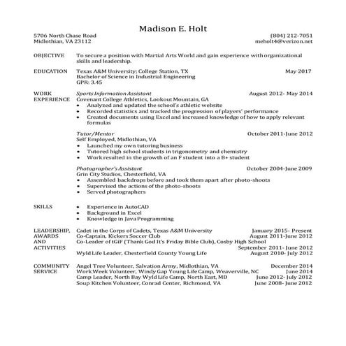 Resume | PDF