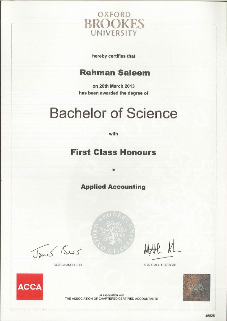 OBU - Bsc degree