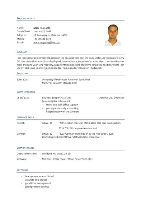 Marko Stankovic CV | PDF