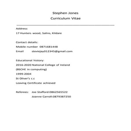 Stephen-Jones CV | DOCX