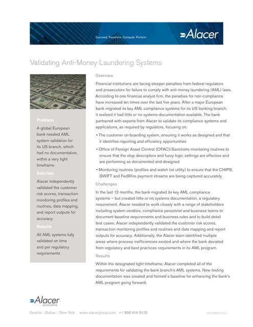 Alacer-Case-AML-innovation | PDF