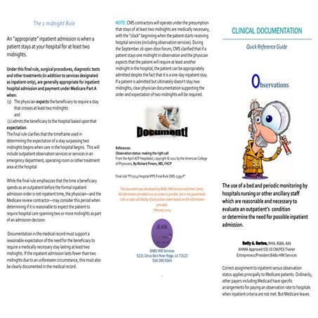 Observation Stays (2) | PDF