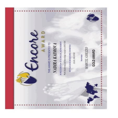 Gold Encore Award | PDF