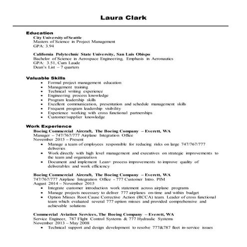 Laura Clark Resume - April 2016 | DOCX