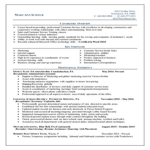 Schnur, Mary Ann Resume 2016-3 | PDF