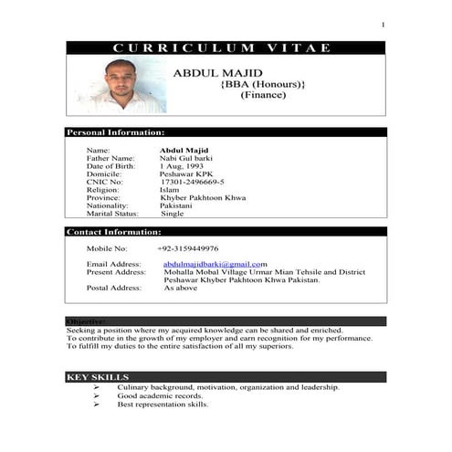 majid cv 2 | DOC
