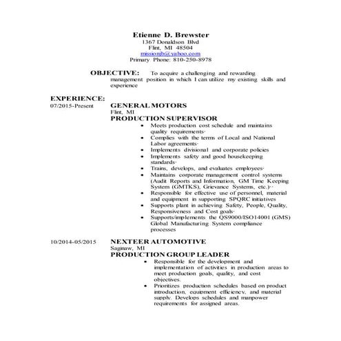 Shipping And Receiving Manager Resume | DOC