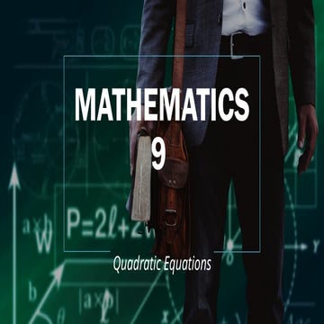 Illustrating Quadratic Equations powerpoint | PPTX