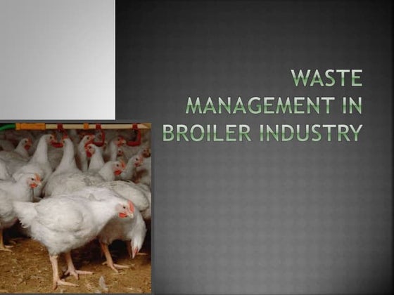 poultry wast management farm system .ppt | Agriculture | Industries