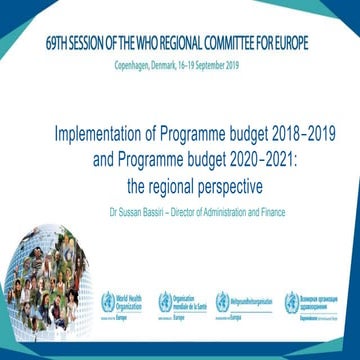 Implementation of Programme budget 2018-2019 and programme budget 2020 ...