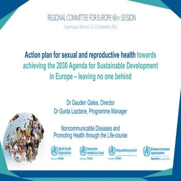 Action plan for sexual and reproductive health towards achieving the ...