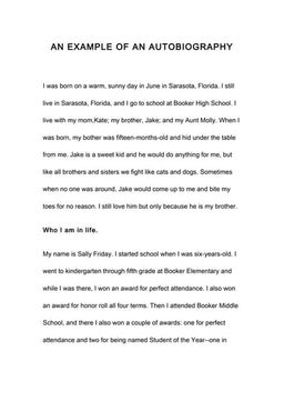 An Example Of An Autobiography | PDF