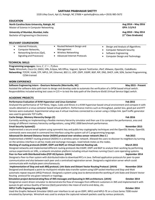 Resume Sarthak P Shetty Pdf