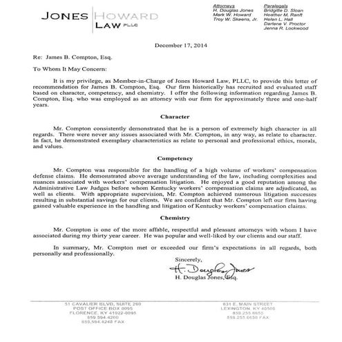 Jim Compton Reference Letter 2 | PDF