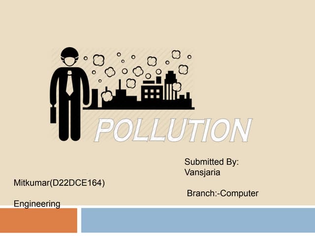 Pollution Class 5 NCERT BASED PRESENTATION | PPTX
