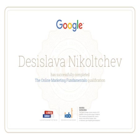 Google Certification | PDF