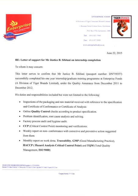 Reference letter IFF | PDF
