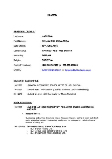 Blake Resume 1 | PDF