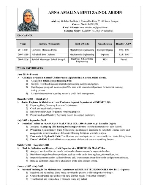 Hilmi Soh -CV | PDF