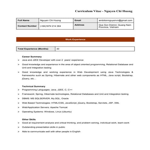 HuongNguyen_CV | PDF