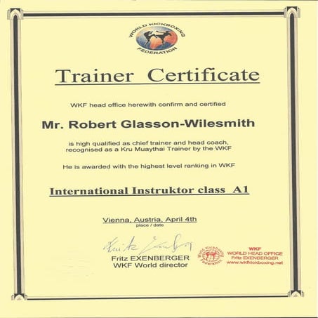 WKF Kru Master Trainer Certification | PDF