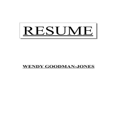 Wendy's Resume | PDF