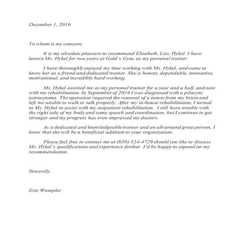 Letter or Rec Eric Wampler | DOCX