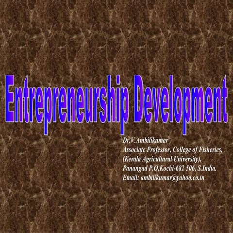 D271 entrepreneurship | PPT