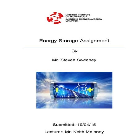 assign energy storage COMPLETE | PDF
