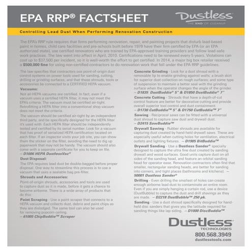 EPA RRP Sheet | PDF