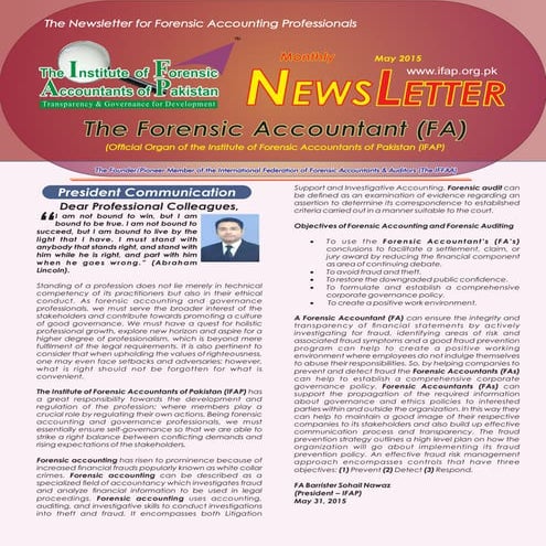 IFAP Newsletter May 2015 | PDF