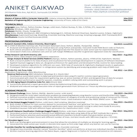 Lacey Liu SDE II Resume