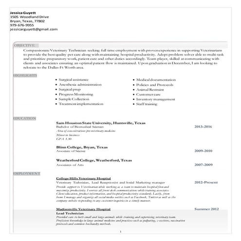 Resume-Bret_Miller 2016 | DOC