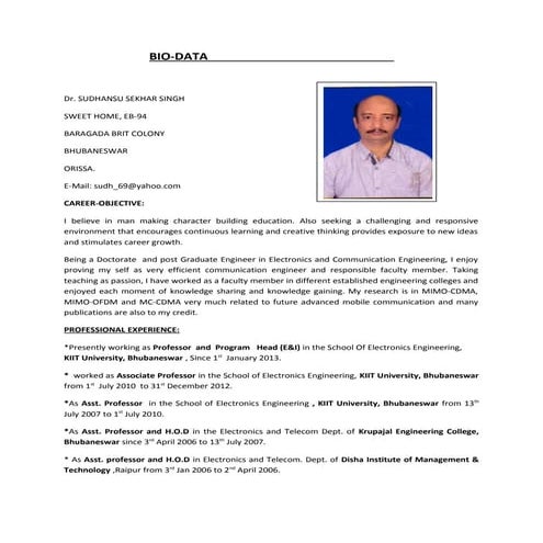 SS Singh Resume Mod (5) | DOC