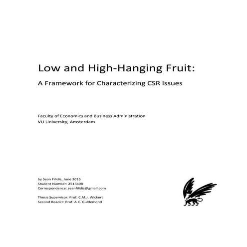 Low and High-Hanging Fruit | PDF