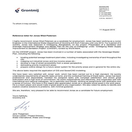 Chittagong Reference Letter | PDF | Business and Finance