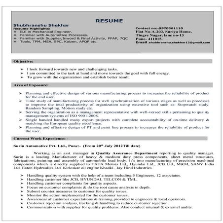 Resume- Shubhranshu Shekhar | PDF