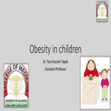 A lecture about Obesity with General measures using CDC guidelines | PDF