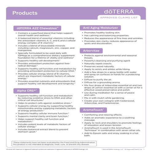 doTERRA Essential Oils 101 Class - revised 2-8-2016 | PPTX