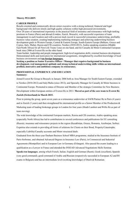 About Rob Tolley - CEO of Global Specialty Underwriters LLC | PDF