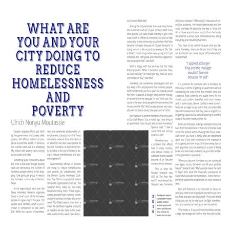 RiseNetworkMagazine_Homelessness | PPT