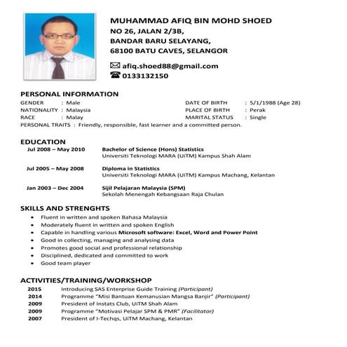 Afiq Resume | PDF