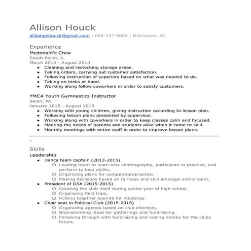 Resume | PDF