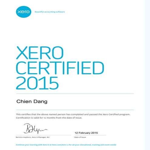 AU-XERO-CERT | PDF