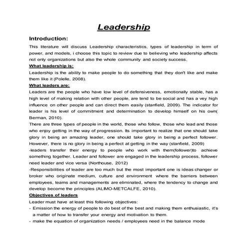 Leadership | DOCX