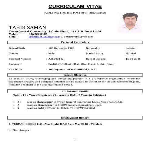 TAHIR CV | DOCX