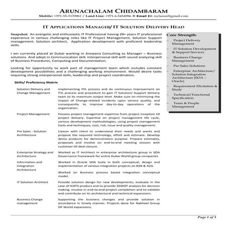 Resume-Arunachalam-with Appendix | DOC